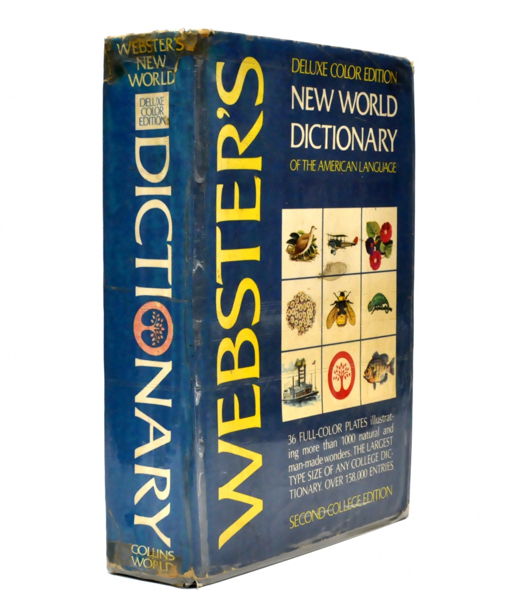 a) Webster's. Deluxe color Edition. New world Dicti