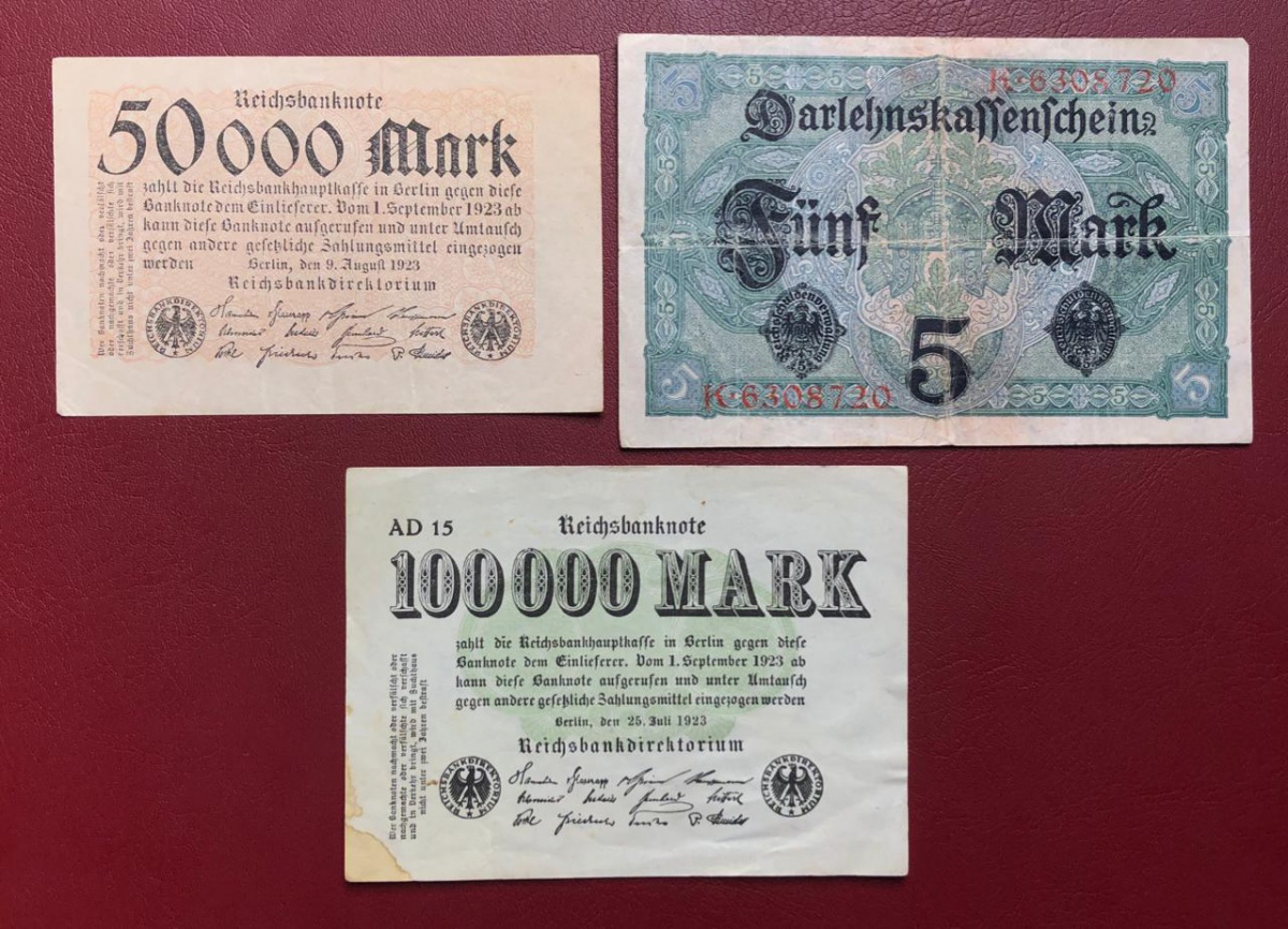 3 CEDULAS ALEMANHA CIRCULAS - EXCELENTE CONSERVAÇÃO