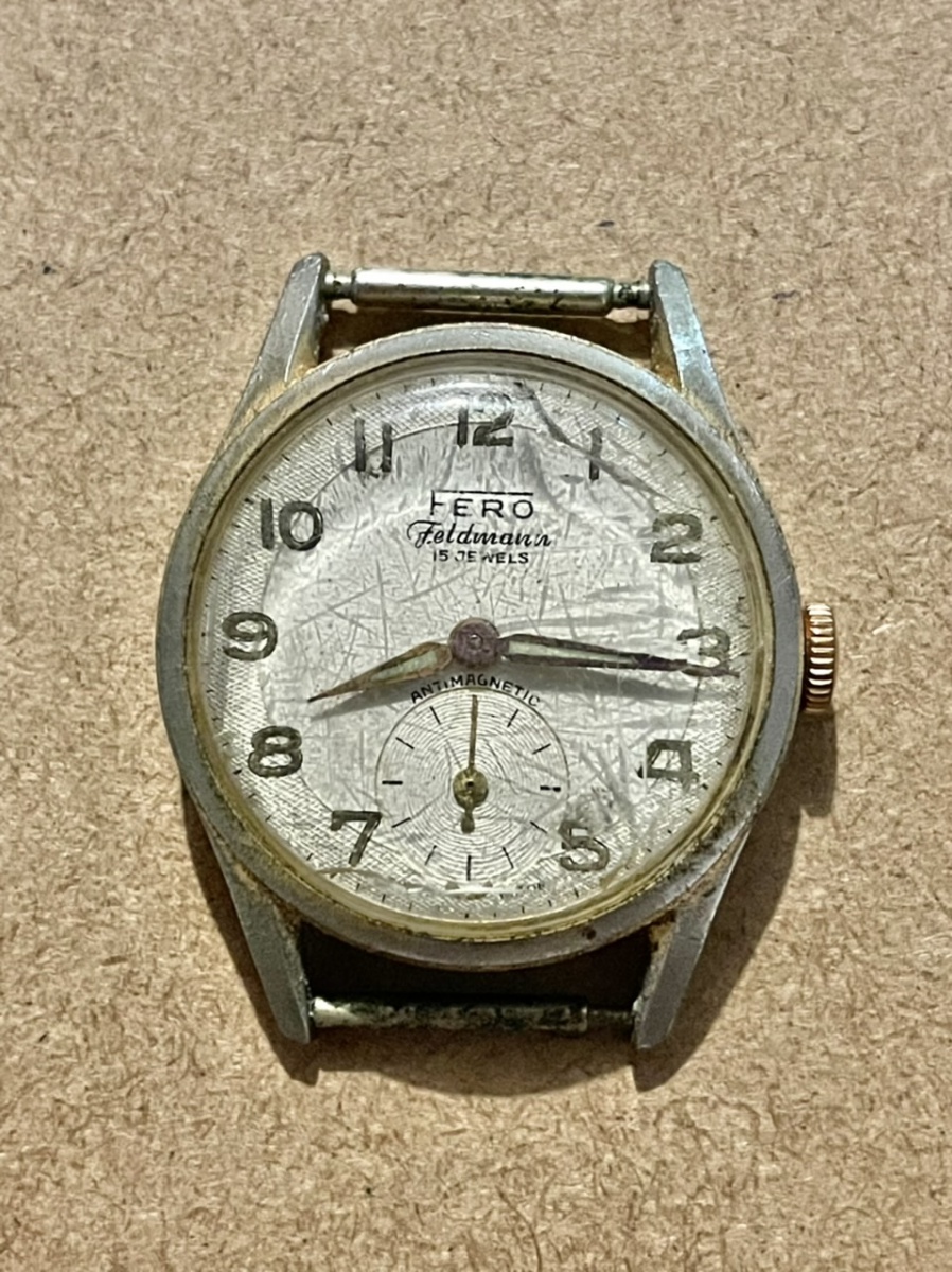 Relógio Fero Feldmann 15 Jewels Antimagnetic, Não funci
