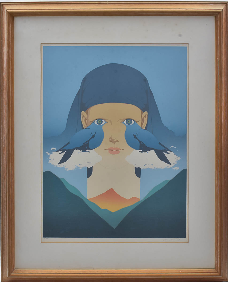 Sami Mattar - Mãe Natureza, serigrafia assinada e numer