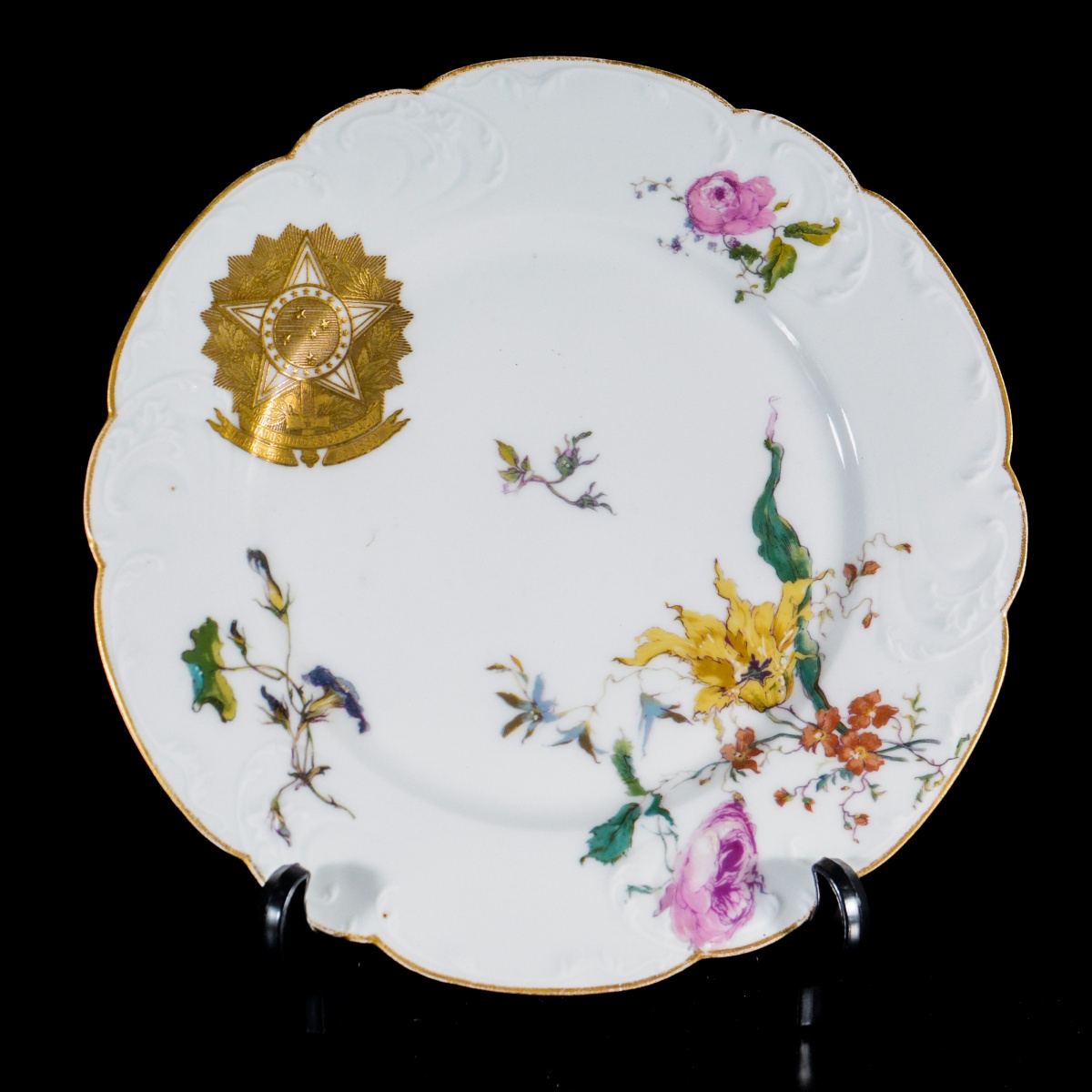 Brasil República. Raro prato de porcelana francesa. Hav