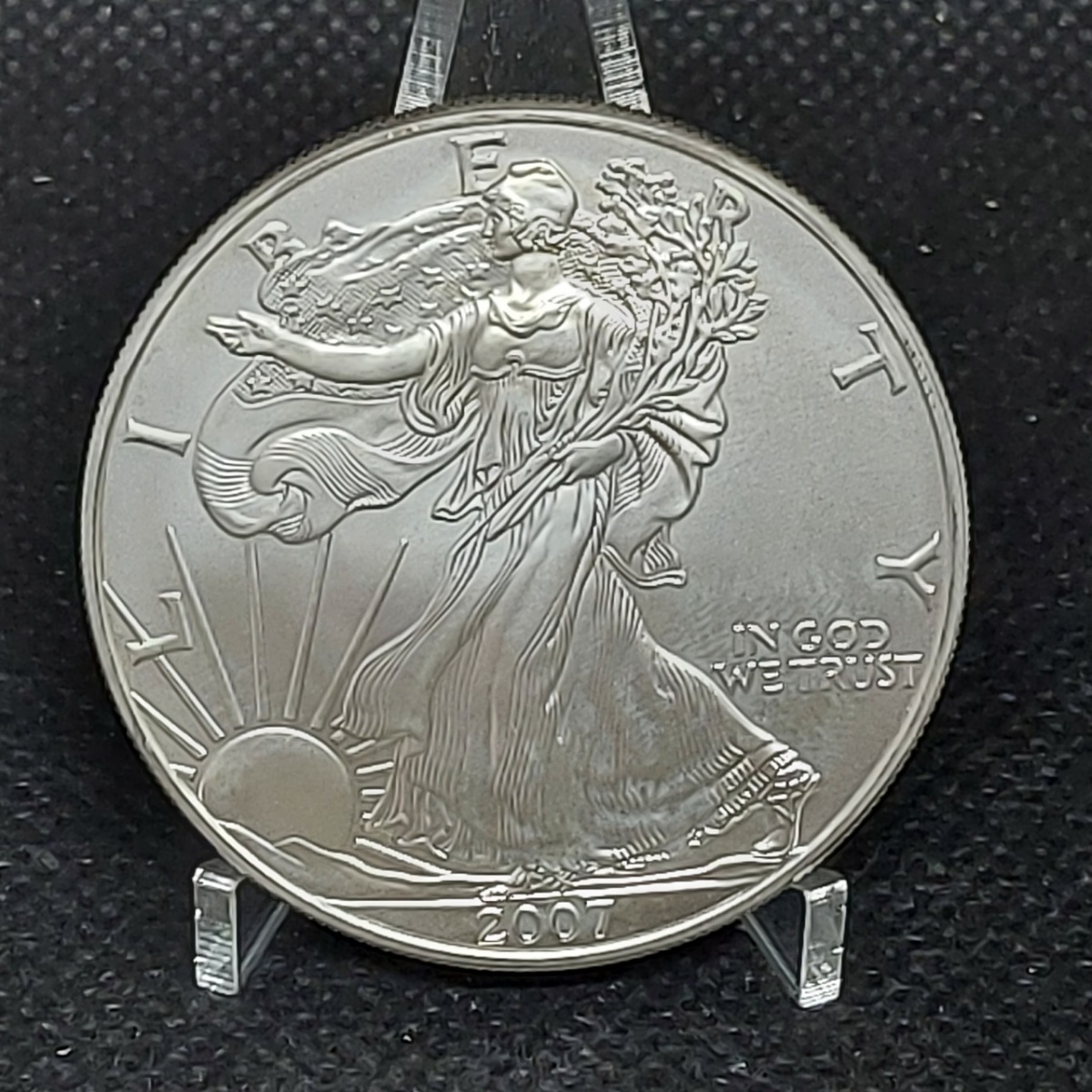 EUA - 1 DOLLAR 2007 - PRATA 0.999 - PESO 31.10 - UMA ON