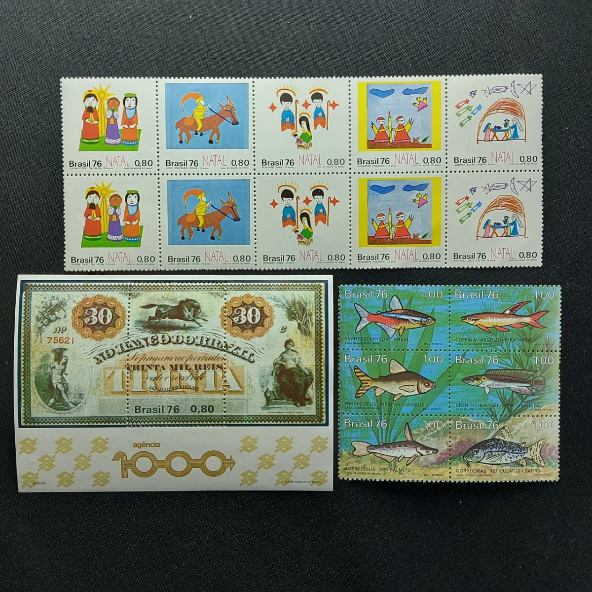 BLOCO + SEXTILHA + 10 SELOS NATAL DE 1976