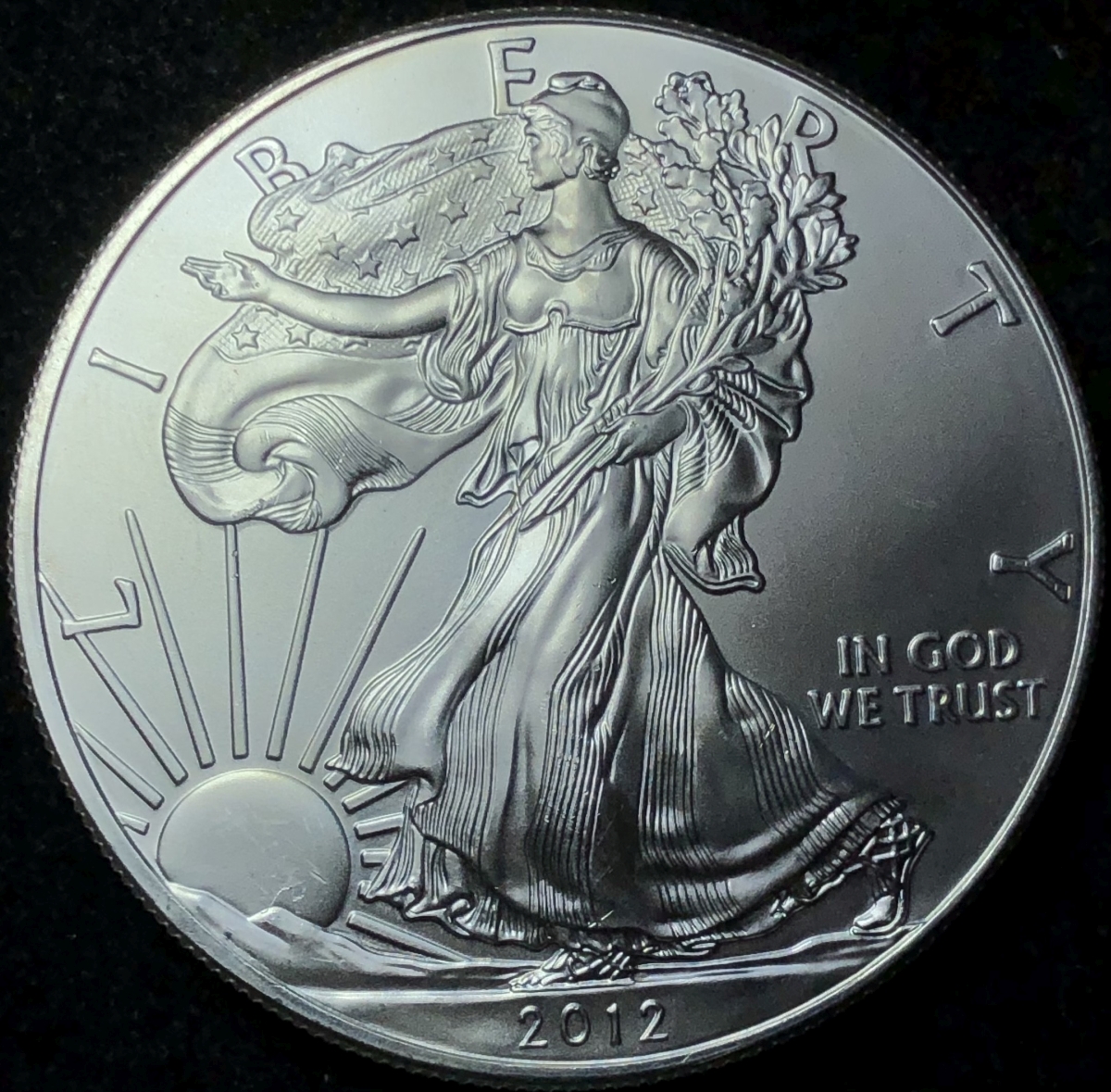 Moeda dos Estados Unidos - 1 dollar - 2012 - Prata (.99