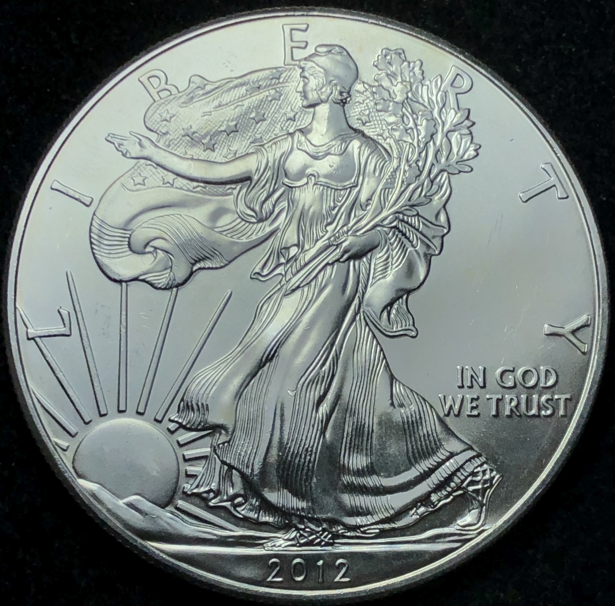 Moeda dos Estados Unidos - 1 dollar - 2012 - Prata (.99