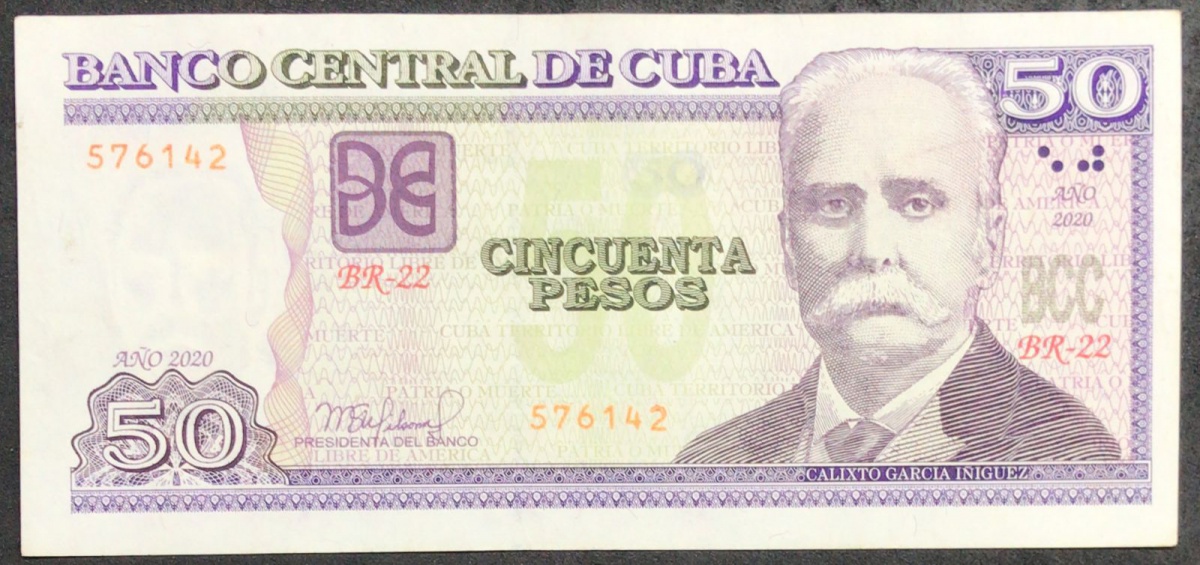 CUBA - 2020 - CÉDULA 50 PESOS