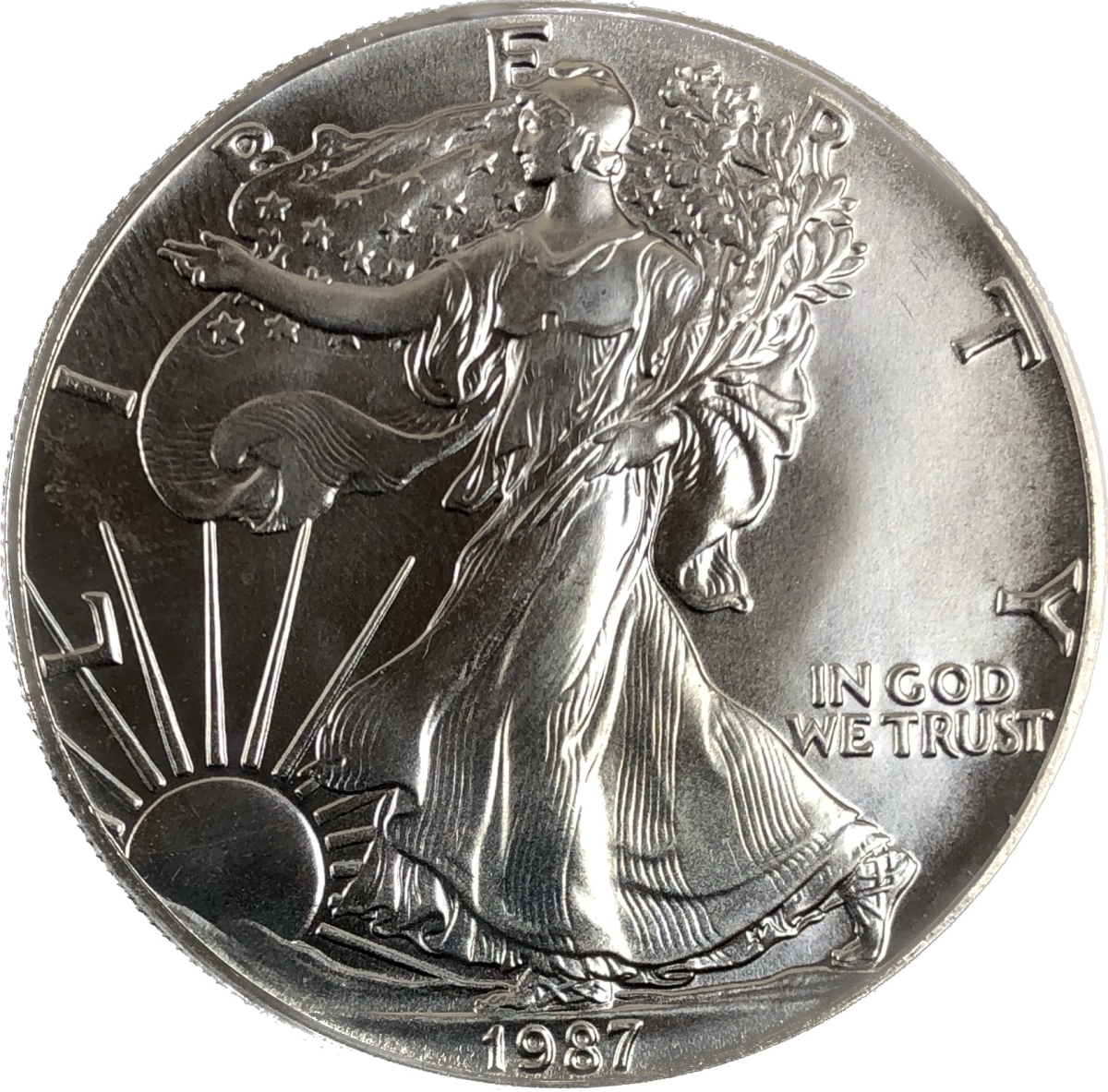 Moeda dos Estados Unidos - 1 dollar - 1987 - Prata (.99