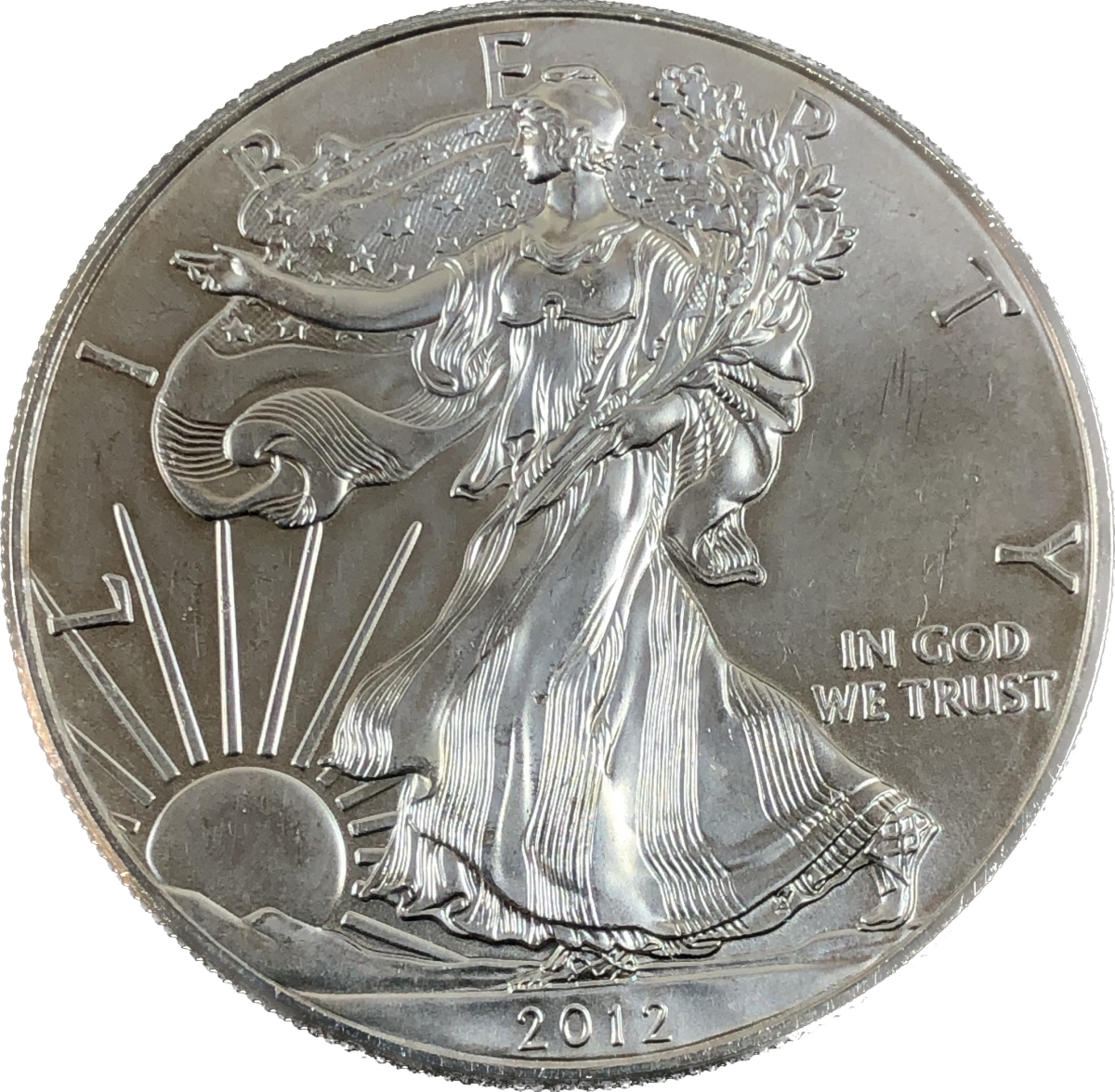 Moeda dos Estados Unidos - 1 dollar - 2012 - Prata (.99