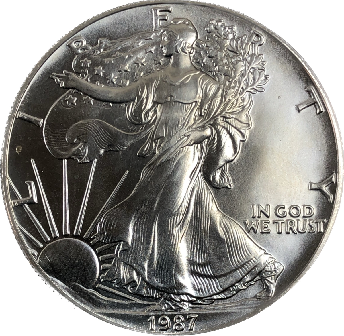 Moeda dos Estados Unidos - 1 dollar - 1987 - Prata (.99