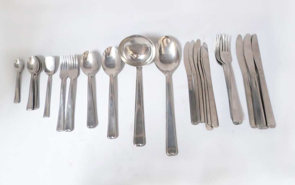 conjunto de talheres inox Gazola muito bem conservado c