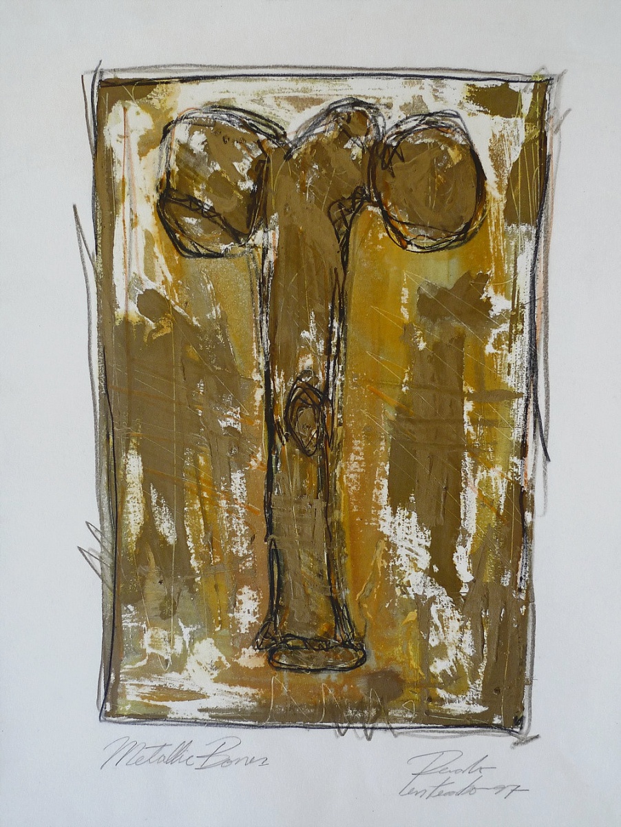 DUDA PENTEADO Metallic Bones, tmsc, 50x40cm (33x23cm i