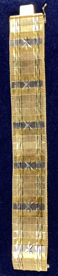 Pulseira Escrava / Bracelete confeccionado em OURO 17K