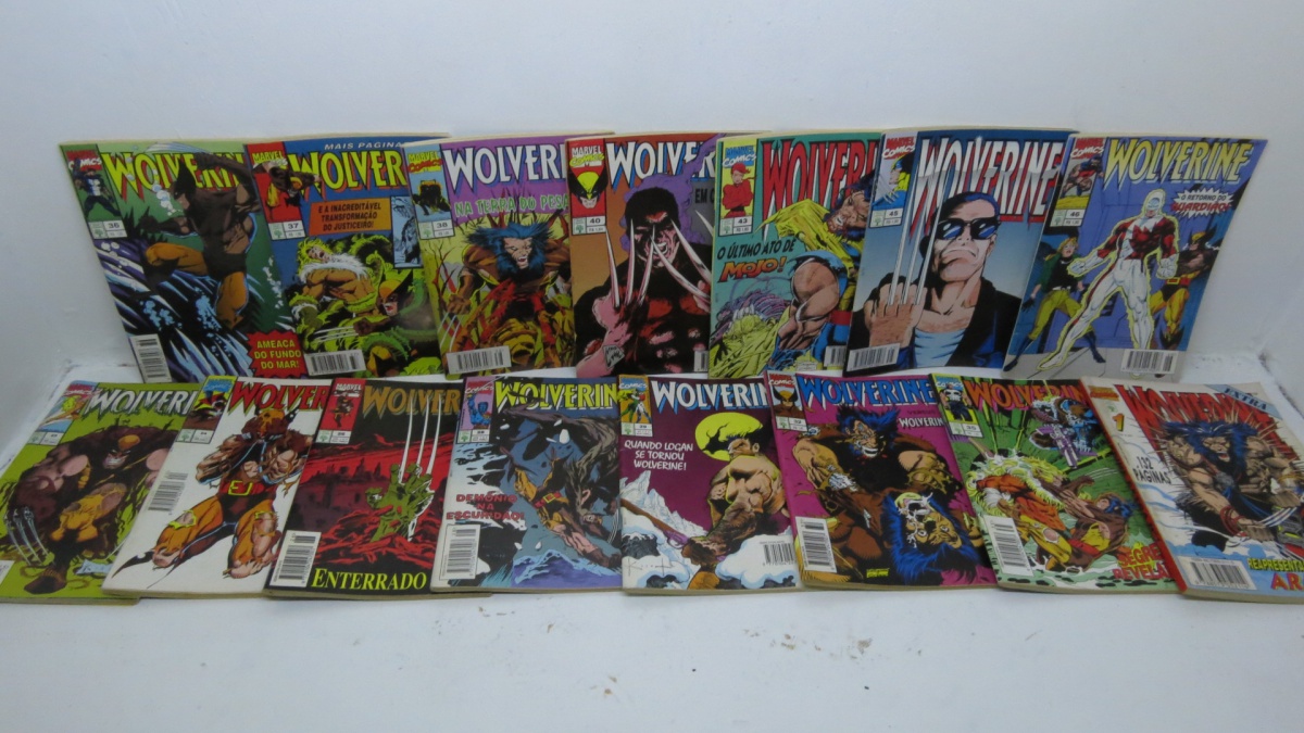 Wolverine - Lote contendo 15 gibis formatinho números d