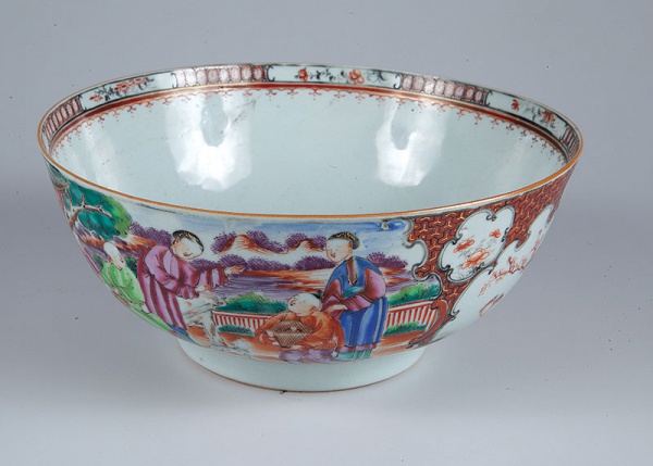 Bowl de porcelana chinesa Cia das Índias. Família Rosa.