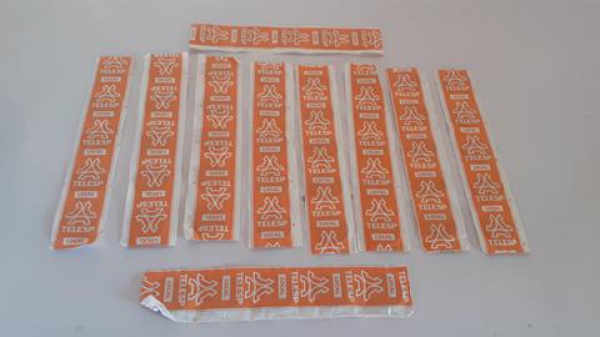 Lote 10 cartela de ficha Telesp