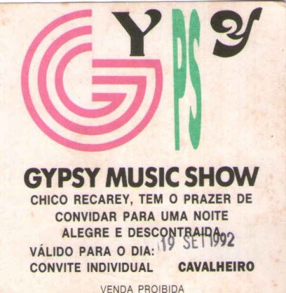 Canhoto de Ingresso: RECAREY JR. PRODUÇÕES E EVENTOS