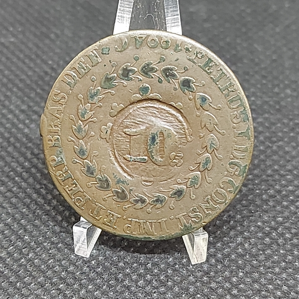 BRASIL - COBRE - 40/10 RÉIS 1824C - CAT. C700 - 20 TULI