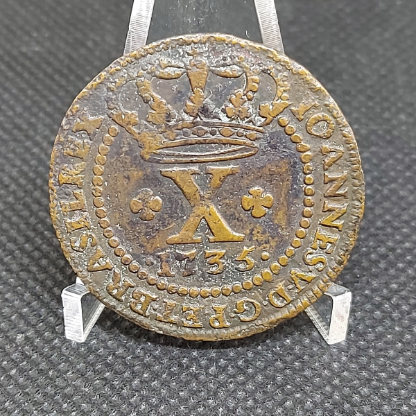 BRASIL - COBRE - 40/10 RÉIS 1824C - CAT. C700 - 20 TULI