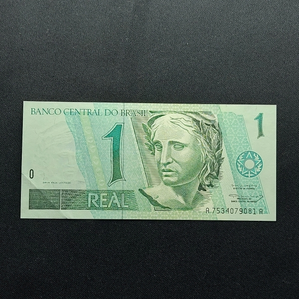 CÉDULA - BRASIL - C.245 - 1 REAL AA - PEDRO MALON/LOYOL