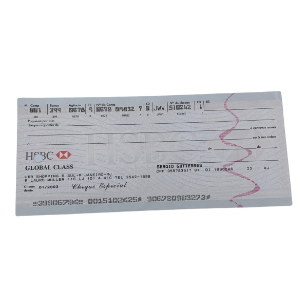 Talao De Cheques Hsbc Protección De Cheques HSBC Fusion | HSBC
