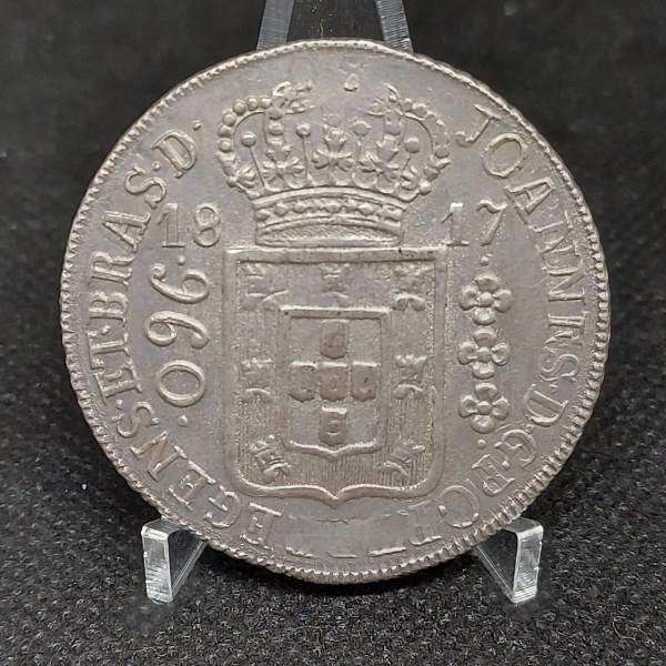 BRASIL - C - 1817-R - PRATA - 960 RÉIS - P427 - V.19B