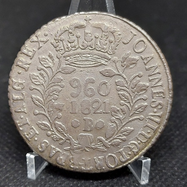 BRASIL - 960 RÉIS 1821B - REVERSO DO RIO - P463A