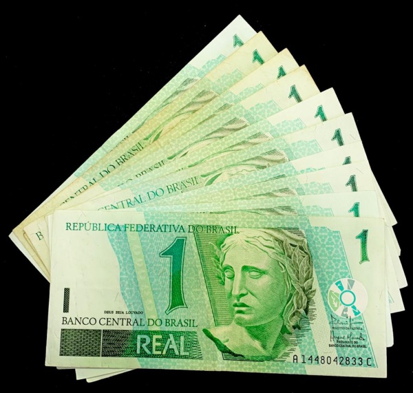 10 cédulas de 1 REAL - DIVERSAS - MBC BONITO