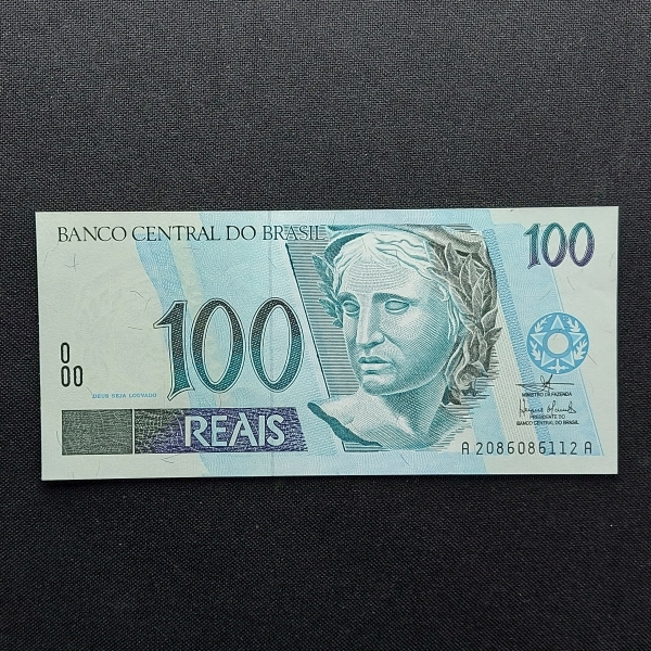 BRASIL - 100 REAIS - AA 2086 - MANTEGA 1º/MEIRELES - CA