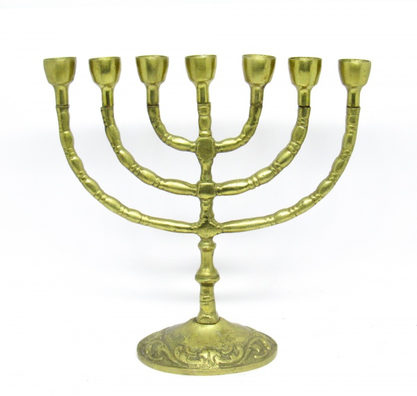 Castiçal candelabro em bronze com base retangular - par