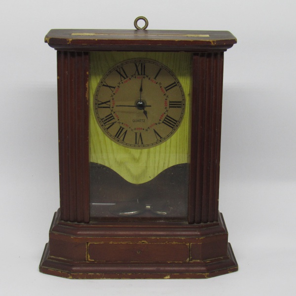 Relógio de mesa Quartz com caixa em madeira - Para rest