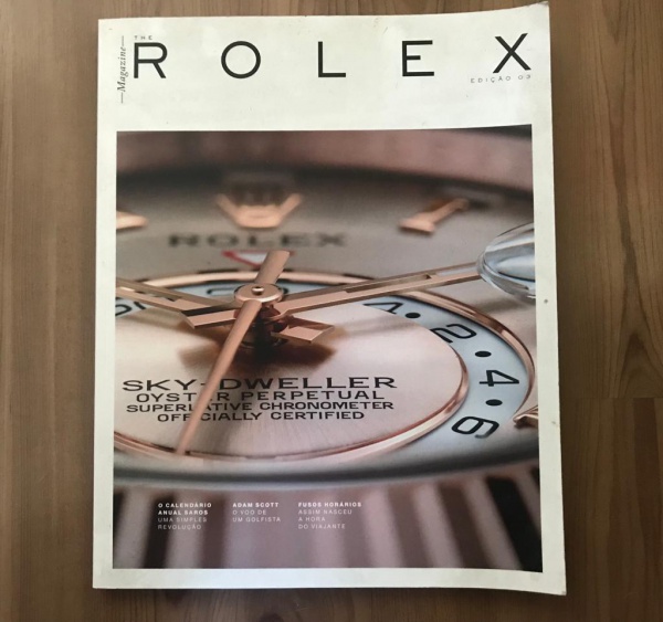 Rara revista da Rolex, 3 edição em português, editada p