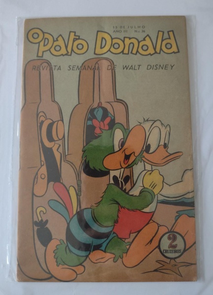 Pato Donald Original Gibi O Pato Donald N.36 Original De 1952 Editora