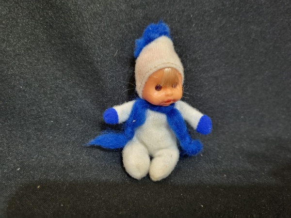 FOFOLETE TROL OLHOS DE VIDRO ANTIGA BRANCA E AZUL