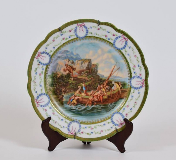 São Pedro - Bule para café em porcelana com decoração f