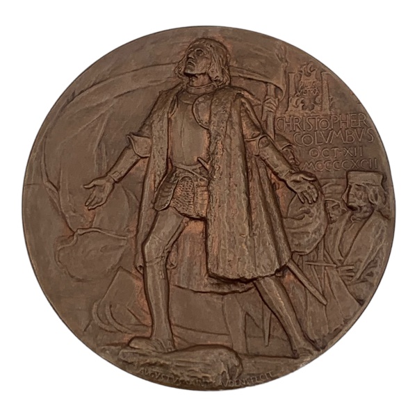 1893 - Medalha - Christopher Comumbus - 400 anos Desc.