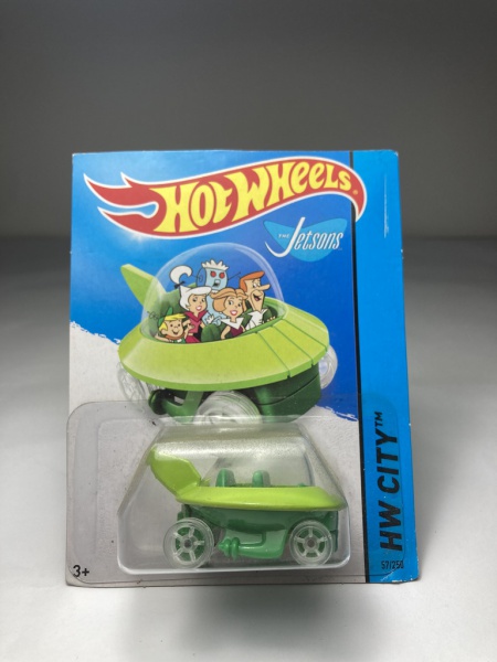 The Jetsons Capsule Car Verde Hot Wheels Escala 1/64 mi