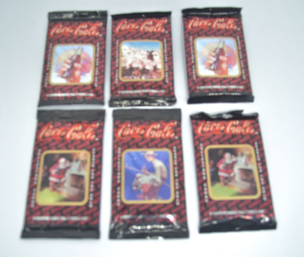 06 Envelopes de cards colecionáveis Coca-Cola - 05 Lacr