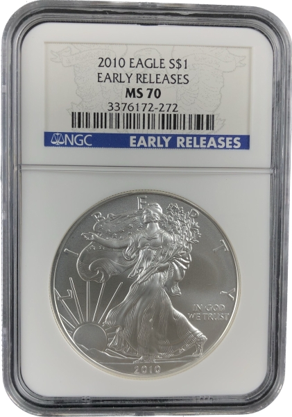 Moeda dos Estados Unidos - 1 dollar - 2010 - Prata (.99