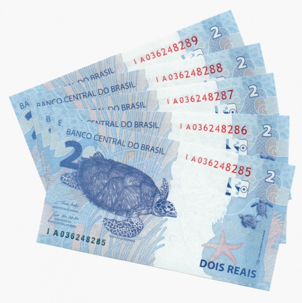 CR163cMBL1 - Cédula Brasil - 500 Mil Réis - R163c - 193