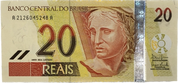 Cédula do Brasil - 20 reais - 2003 - C303 - 1a série