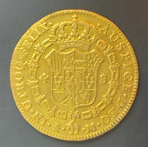 ESPANHA - MOEDA DE 4 ESCUDOS 1788 - CARLOS III - MADRI