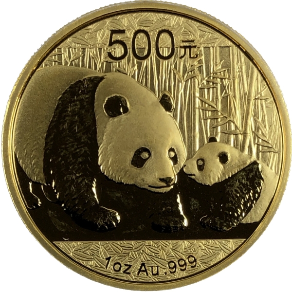 Moeda da China - 500 yuan - 2011 - OURO (.999) - 31.1 g