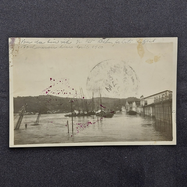 CARTÃO POSTAL COM SELO ZEPPELIN Z-01