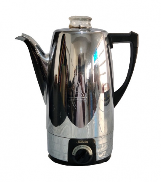 SUNBEAM, Cafeteira elétrica confeccionada em aço inox,