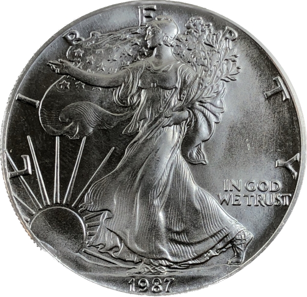 Moeda dos Estados Unidos - 1 dollar - 1987 - Prata (.99