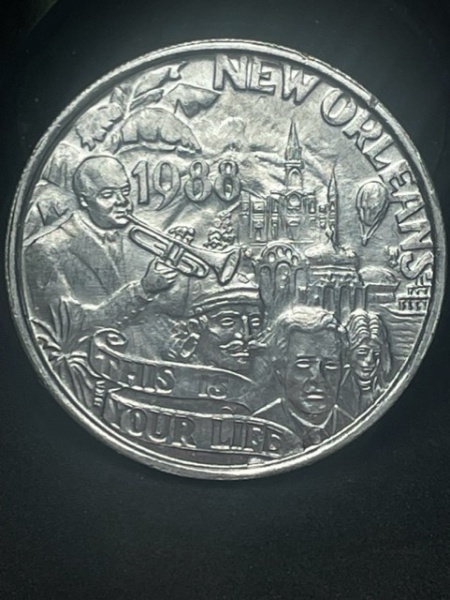 LINDO TOKEN MEDALHA DE ALUMINIO 42 mm ALTO RELEVO CARNA