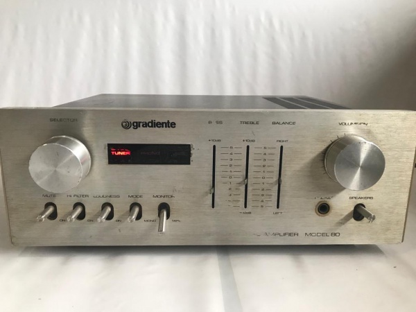 Gradiente Stereo Amplificador Model 80 - ligando , poré