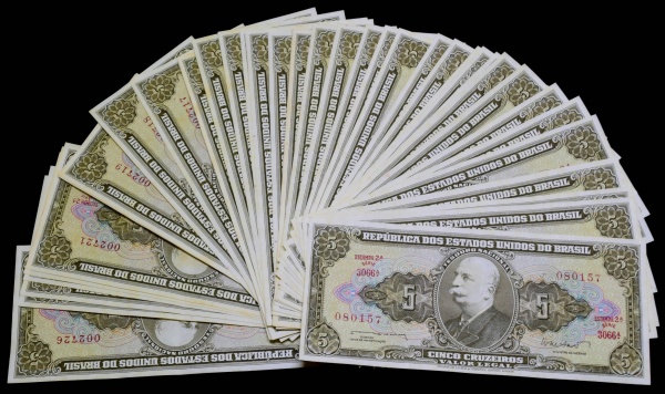 Cédula do Brasil - 50 cédulas do Brasil - MBC/SOB a SOB