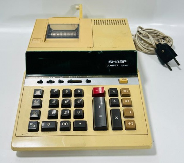 SHARP - Calculadora eletrônica modelo CS-2612 Compet. A