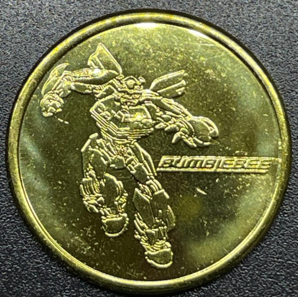 Transformers - Medalhão Original DOURADO do parque da U